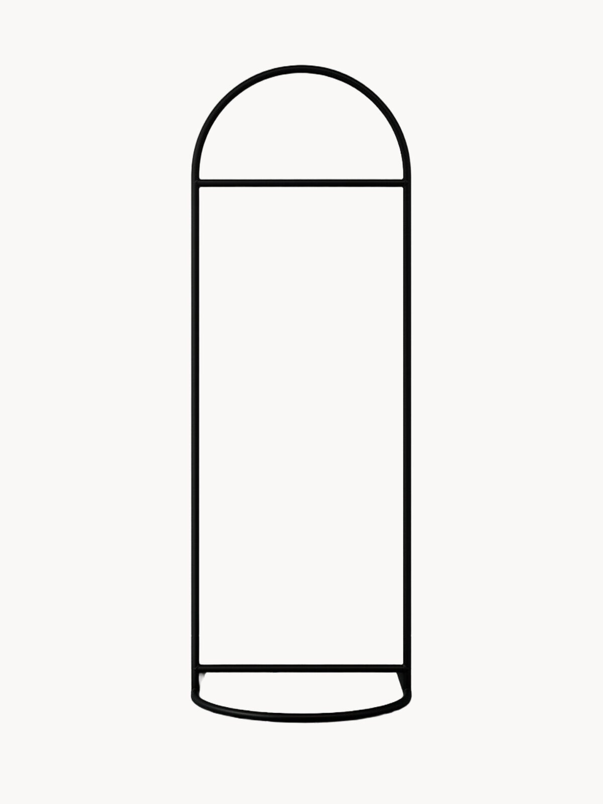 GEN GROUP Вешалка напольная для одежды EVESA Black металлическая черная в прихожую, гардеробная стойка 163*54 см