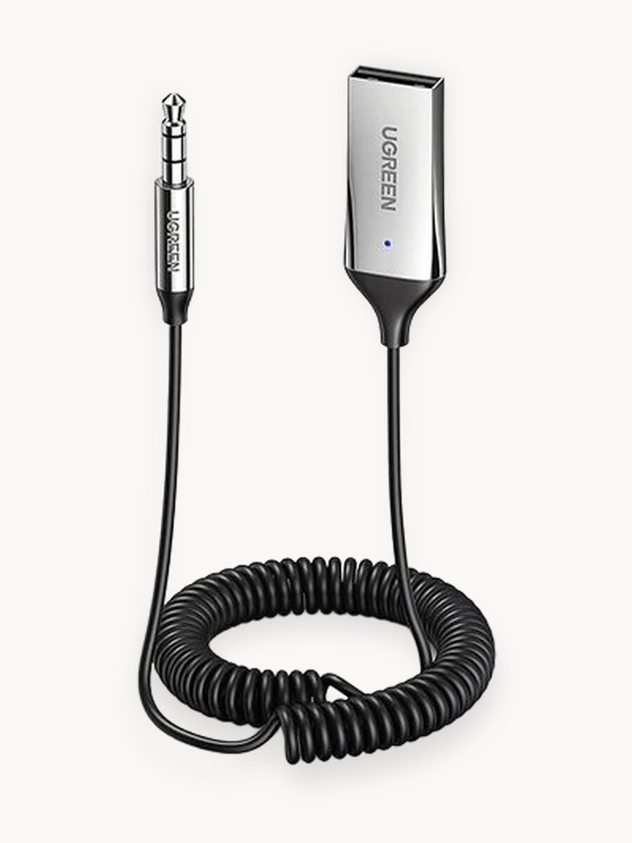 Bluetooth ресивер Ugreen адаптер для автомобиля, 5.3, AUX