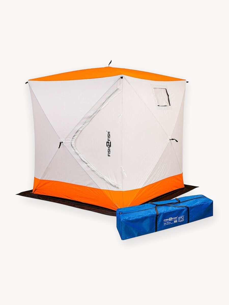 Палатка зимняя Fish 2 Fish Куб 2,2х2,2х2,35 м с юбкой в чехле
