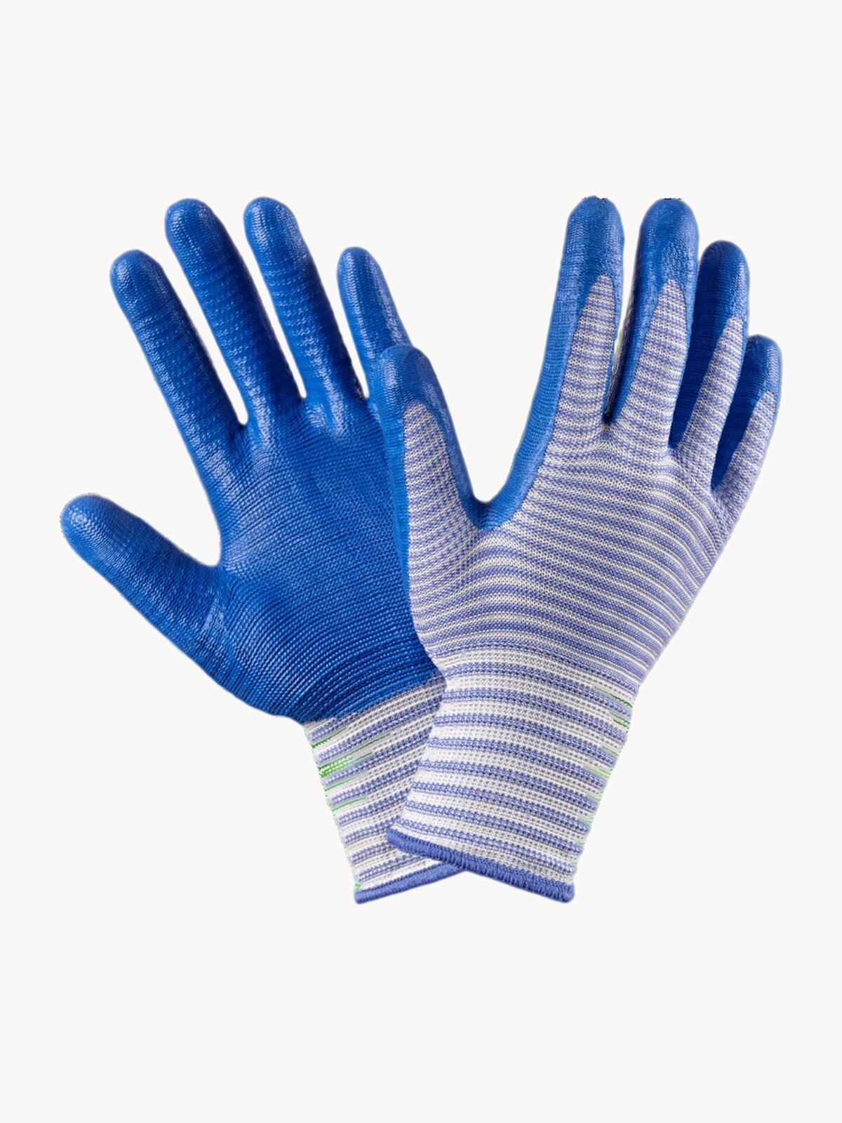 Перчатки хозяйственные/перчатки садовые с нитриловым покрытием, размер Универсальный, 10 пар