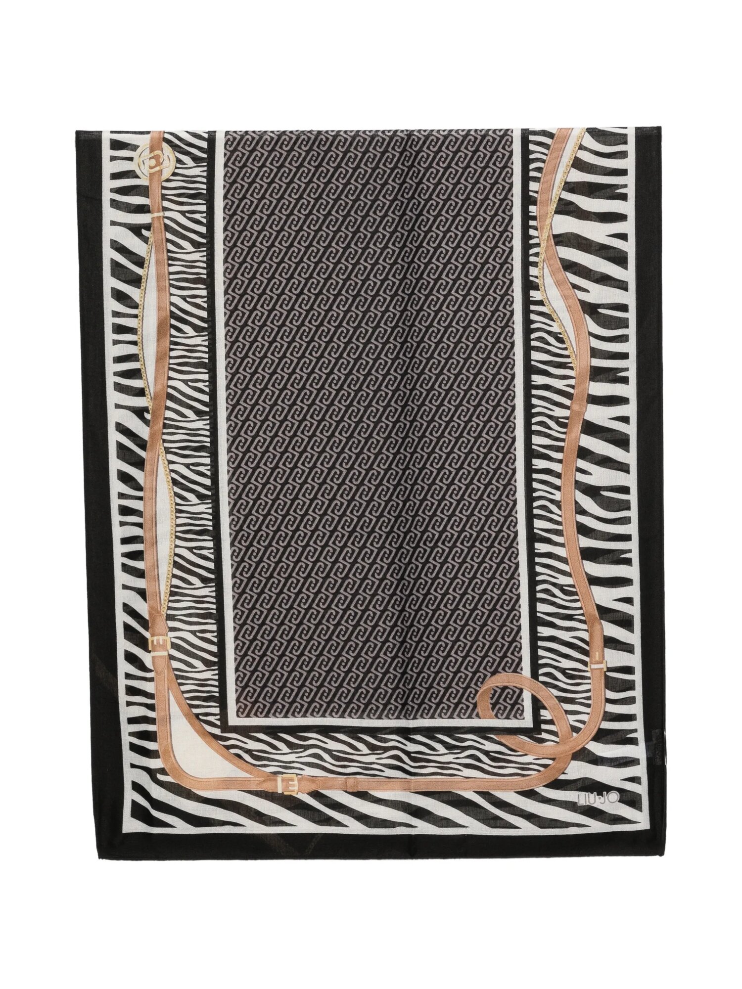 Шарф Zebra-print logo-monogram scarf для девочек