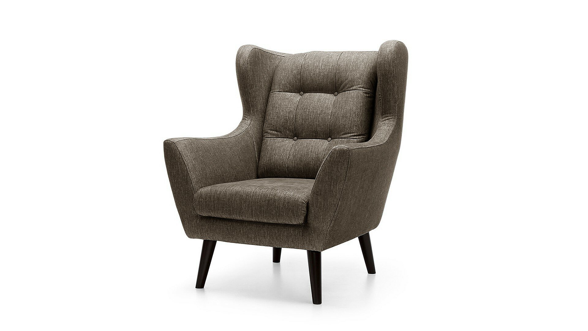 Кресло Ньюкасл Strong 04 NOW 89x85x105 см, коричневый Рогожка, нераскладной Фиеста