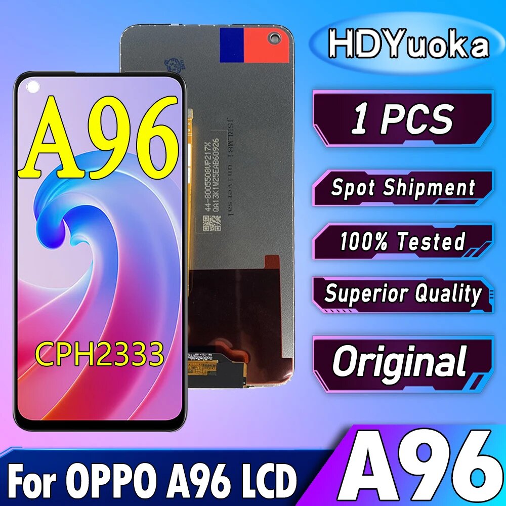 6,59 "оригинальный для OPPO A96 LCD CPH2333 дисплей сенсорный экран дигитайзер Замена для Oppo A96 LCD