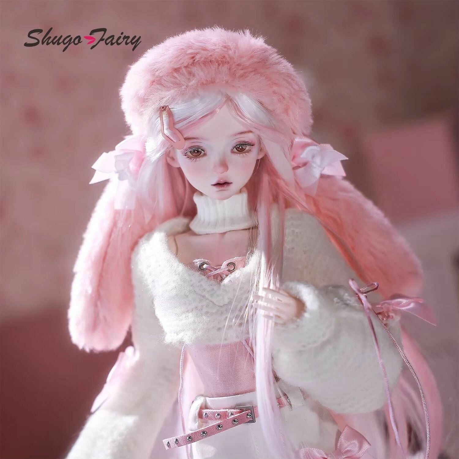 Кукла Celia M Bjd 1/4 в романтическом розовом костюме для милой девочки-медовика