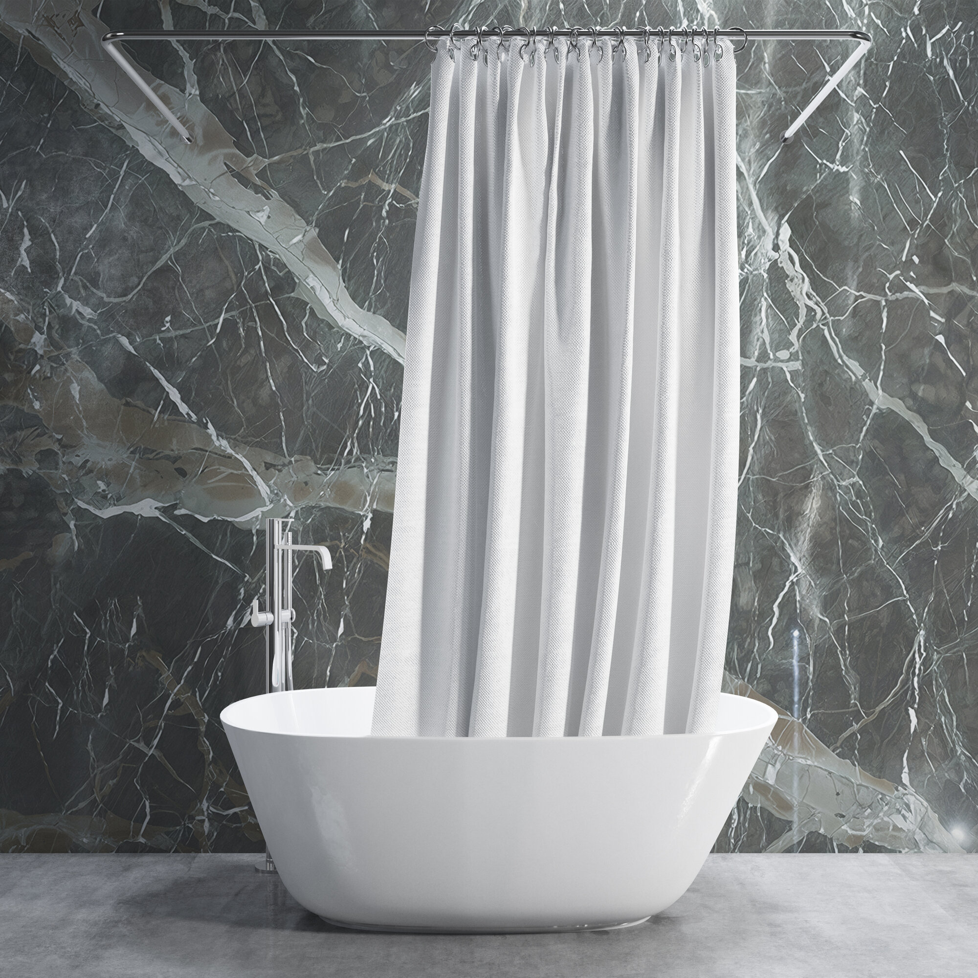 Гибкий мрамор "Гриджио" полотно №2; 1420х2850 ; 4,047 кв. м.