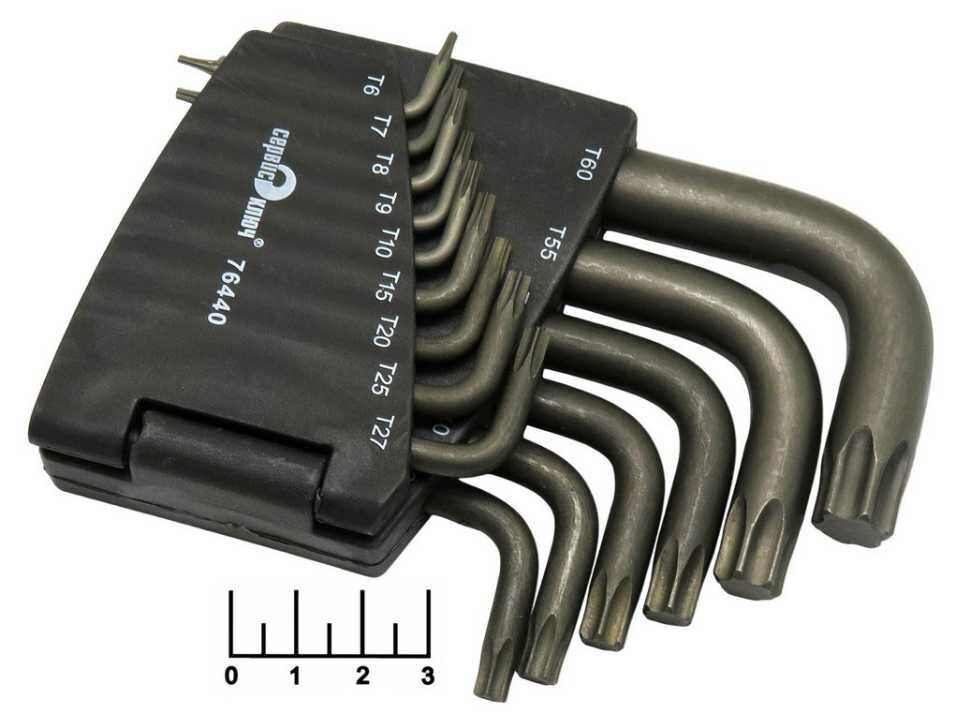 Набор шестигранников Torx Сервис ключ 76440 (15 штук)