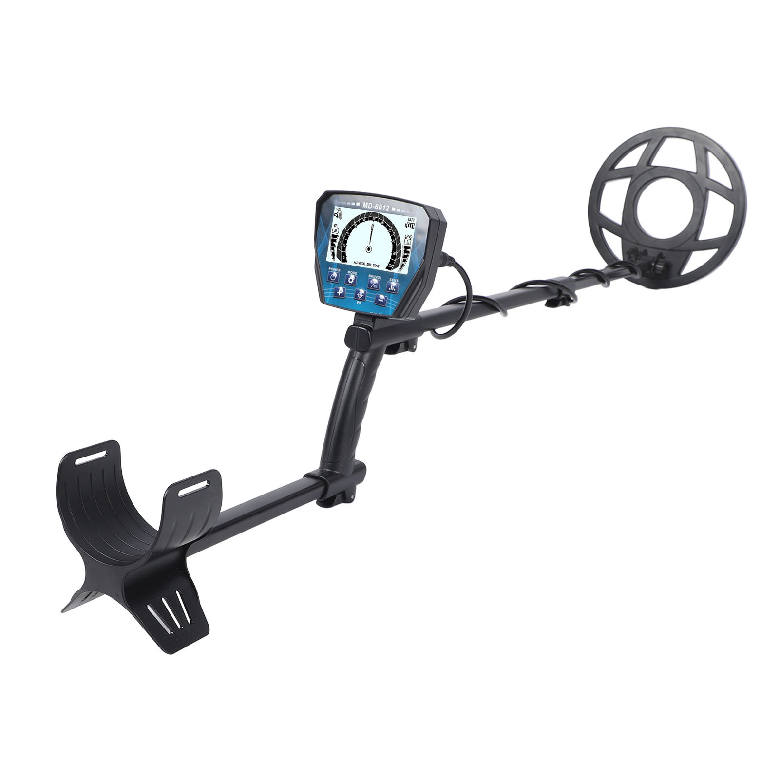 Металлоискатель с аналоговым указателем, экраном 4,3", водонепроницаемой катушкой 10"