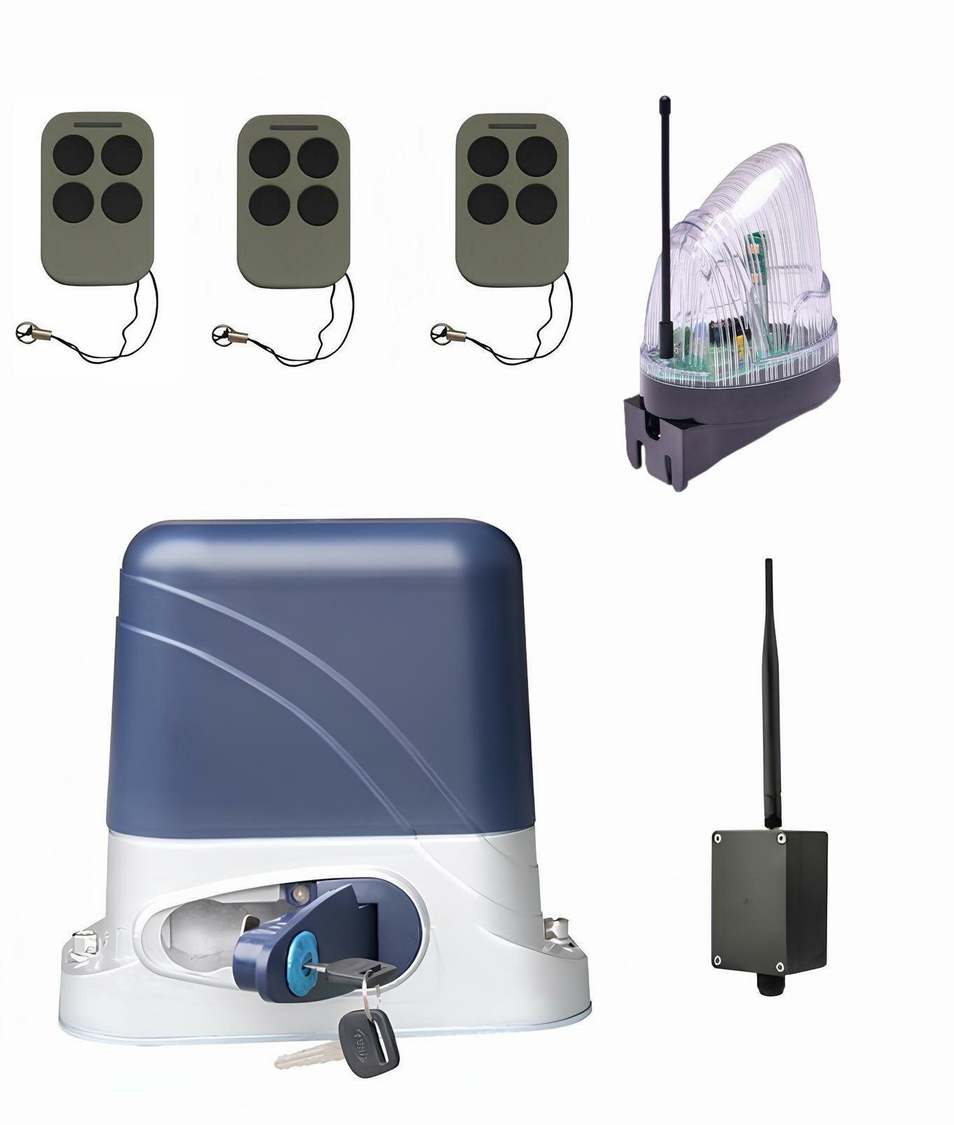 Автоматика для откатных ворот KSL-800 KIT-L5K-BT-Т3, комплект: привод, 3 пульта, Bluetooth-модуль, лампа