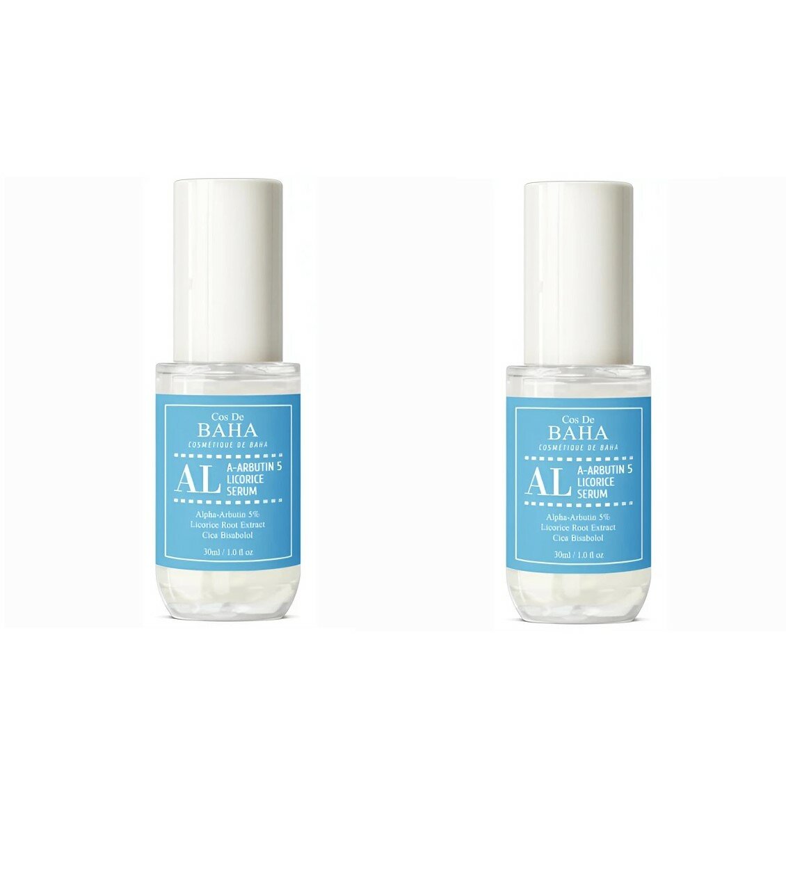 Сыворотка Cos de bana для лица AL Facial Serum (AL), осветляющая , 30мл, 2 шт