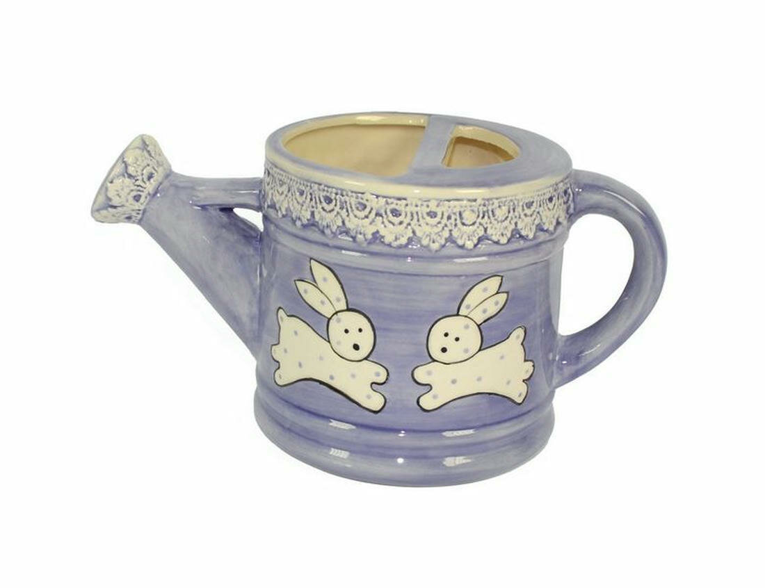 Декоративная лейка, керамика, фиолетовая, 22 см, Due Esse Christmas