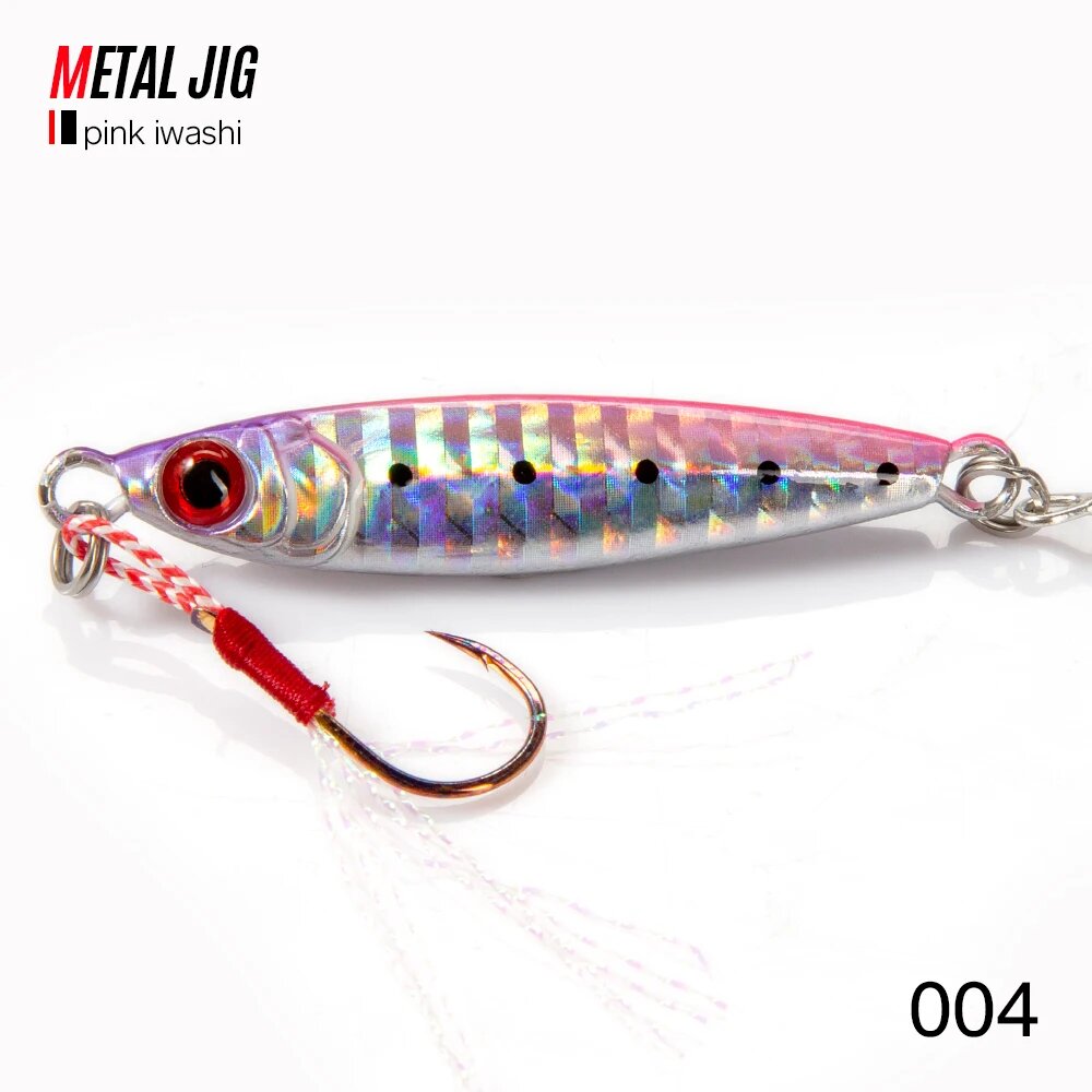Джиг-ложка Metal Jig Pink Iwashi 30g, 62mm, 004