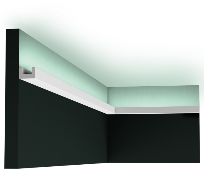 Потолочный плинтус для скрытого освещения Orac Decor арт. CX190 U-PROFILE (д 200 x в 2 x ш 3 см)