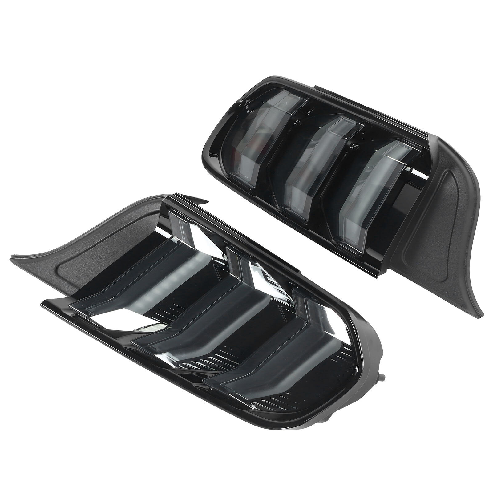 Пара VLAND в европейском стиле, 5 режимов, полностью светодиодные динамические задние фонари, дымчатые линзы, подходят для Ford Mustang 15-20