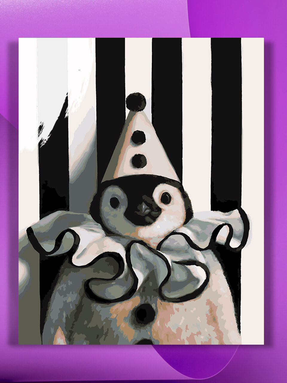 Картина по номерам на холсте Милый Пингвиненок, 30 х 40 см