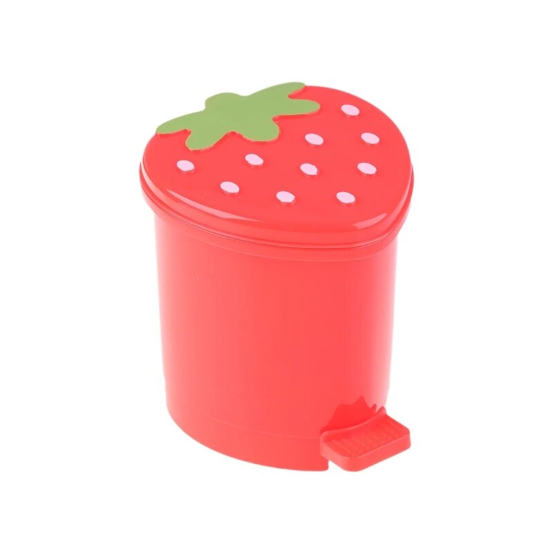 Мусорное ведро OOTDTY в форме клубники, Mini, Красный
