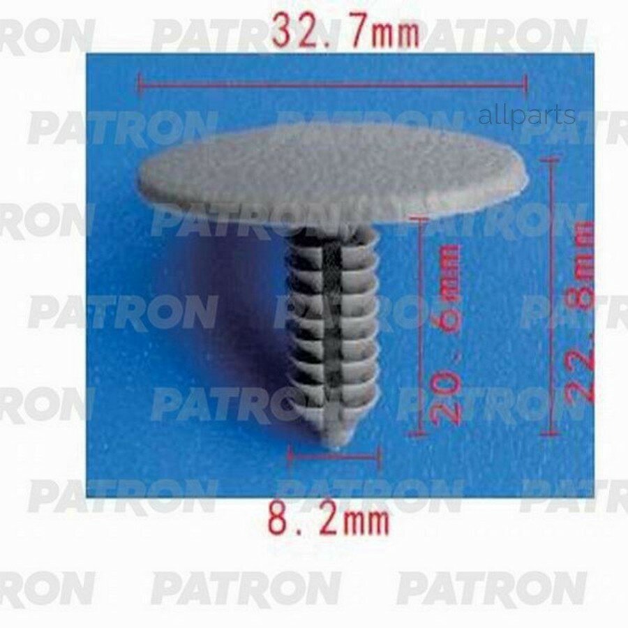PATRON P37-0764 Клипса пластмассовая Ford применяемость: внутренняя отделка, потолок