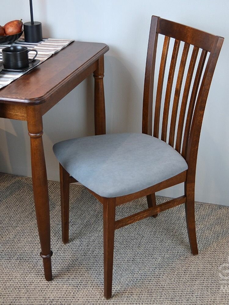 Стул "Комфорт" (Темный орех/Fortuna12), массив дерева, Экомебель