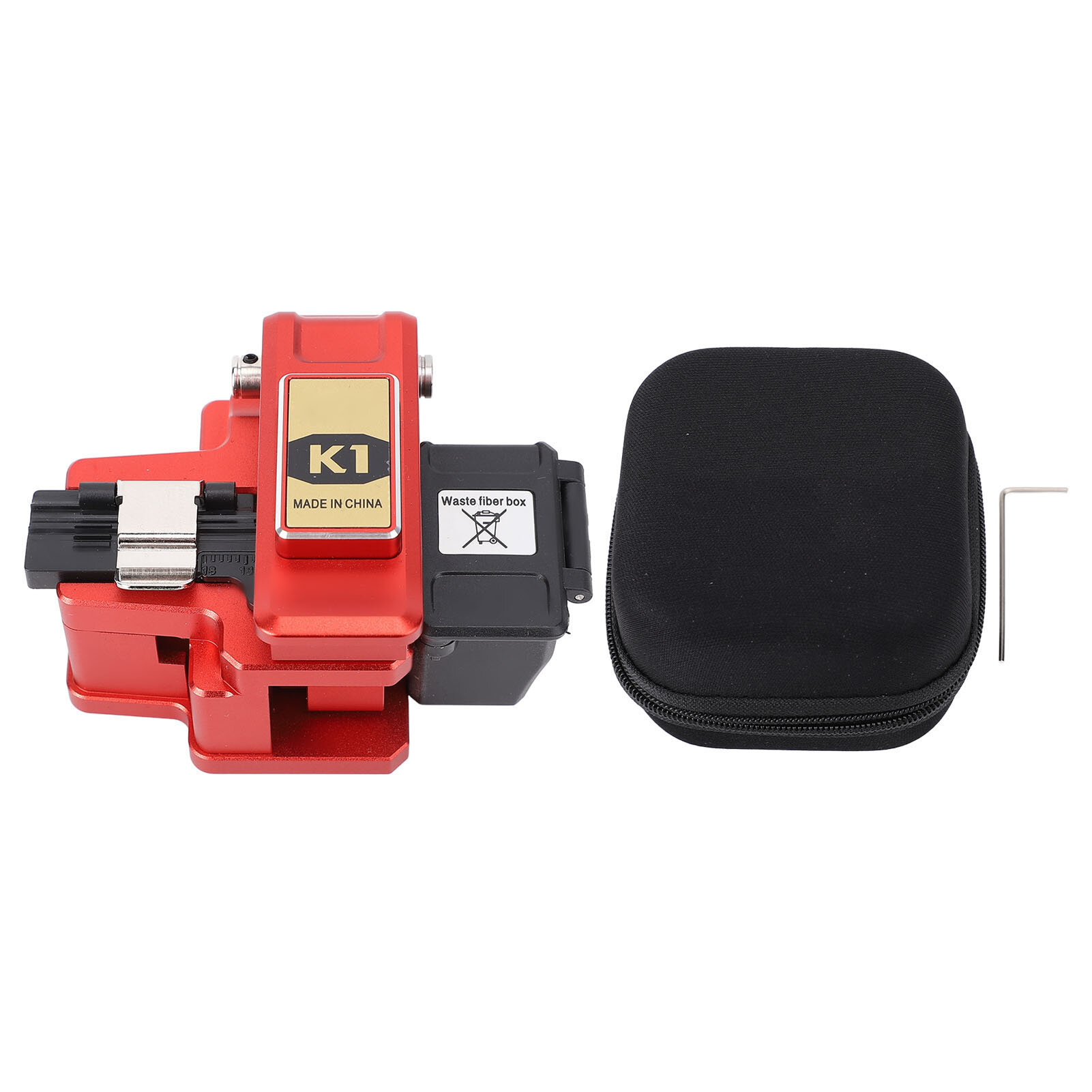 Инструмент для обрезки оптоволокна, холодной сварки, термоплавления, автоматического возвратного резака, 3 в 1, угол реза ≤5 градусов, 48000 резов, красный цвет.