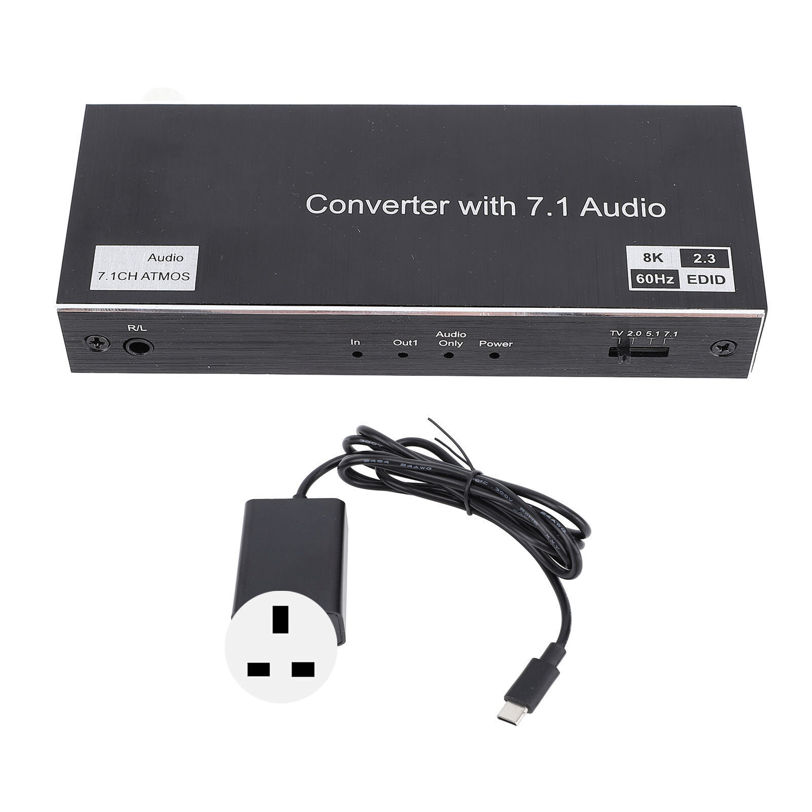 8K 3D HD Display Interface Splitter 40Gbps 1 в 2 выхода HD Multimedia Interface Splitter для HDTV STB DVD Projector UK Plug