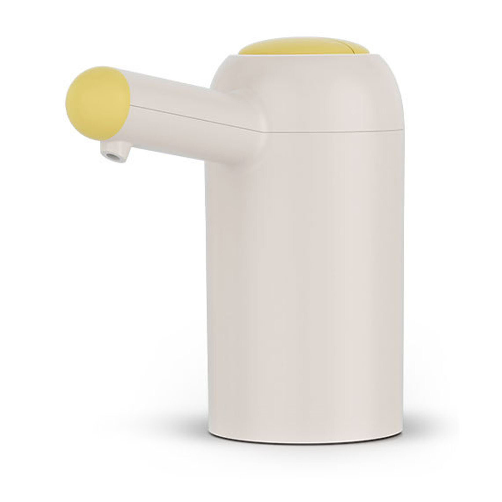 Электрическая бутылка для бутылки с водой беспроводной дозатор воды Автоматический ствол насос питьевой воды белый + желтый