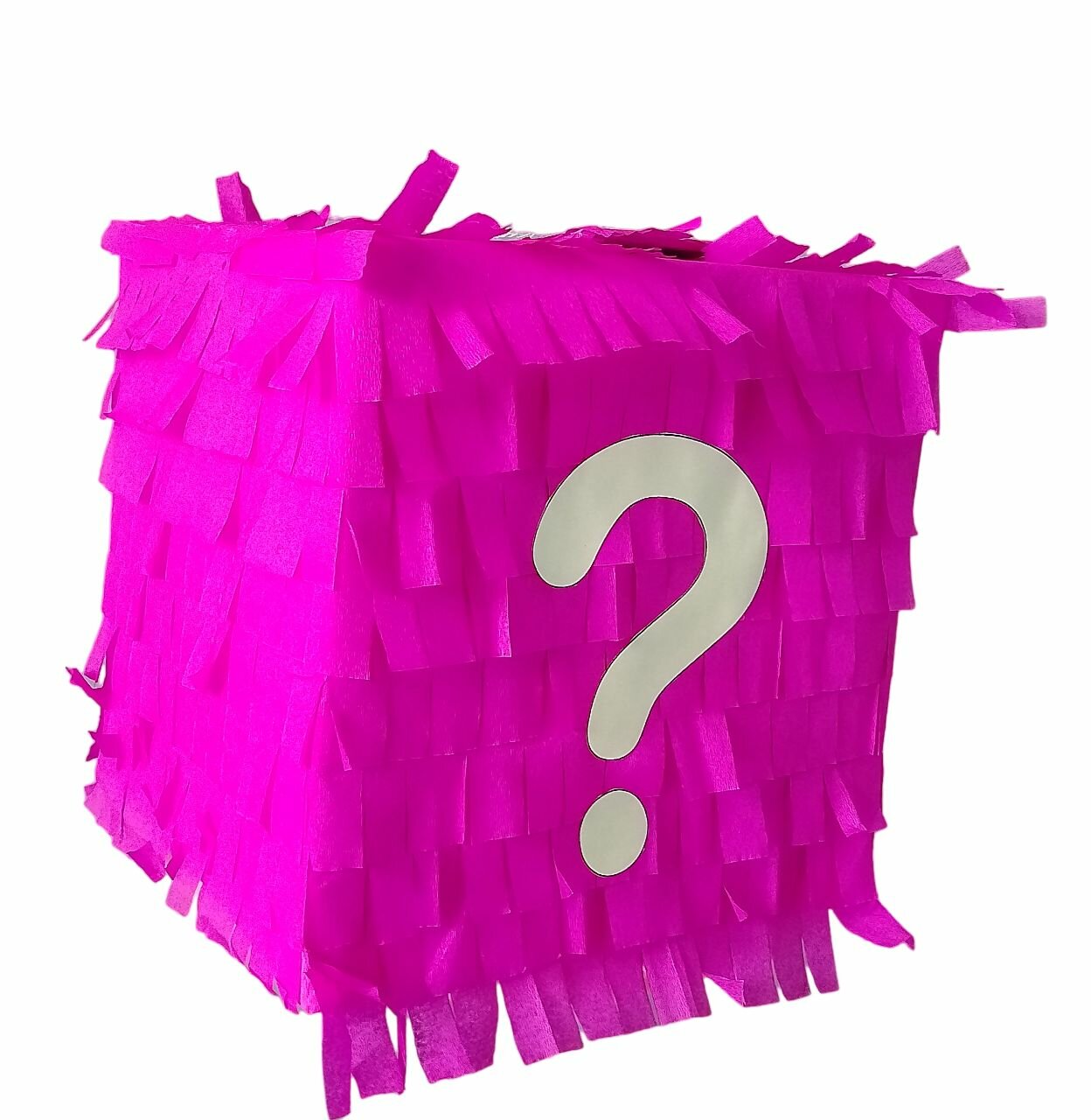 Пиньята куб розовый