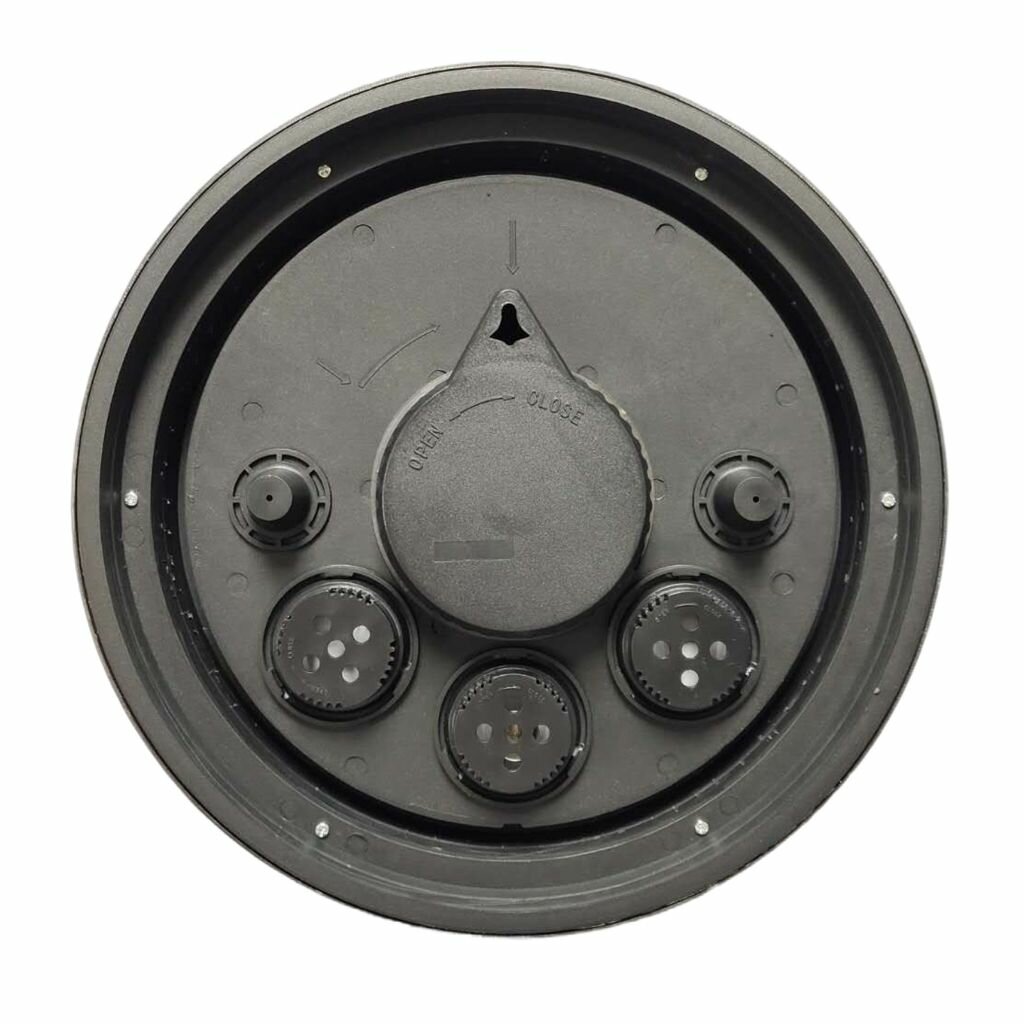 12-дюймовые водонепроницаемые уличные часы с термометром для сада и террасы, ретро-стиль, пластиковый корпус