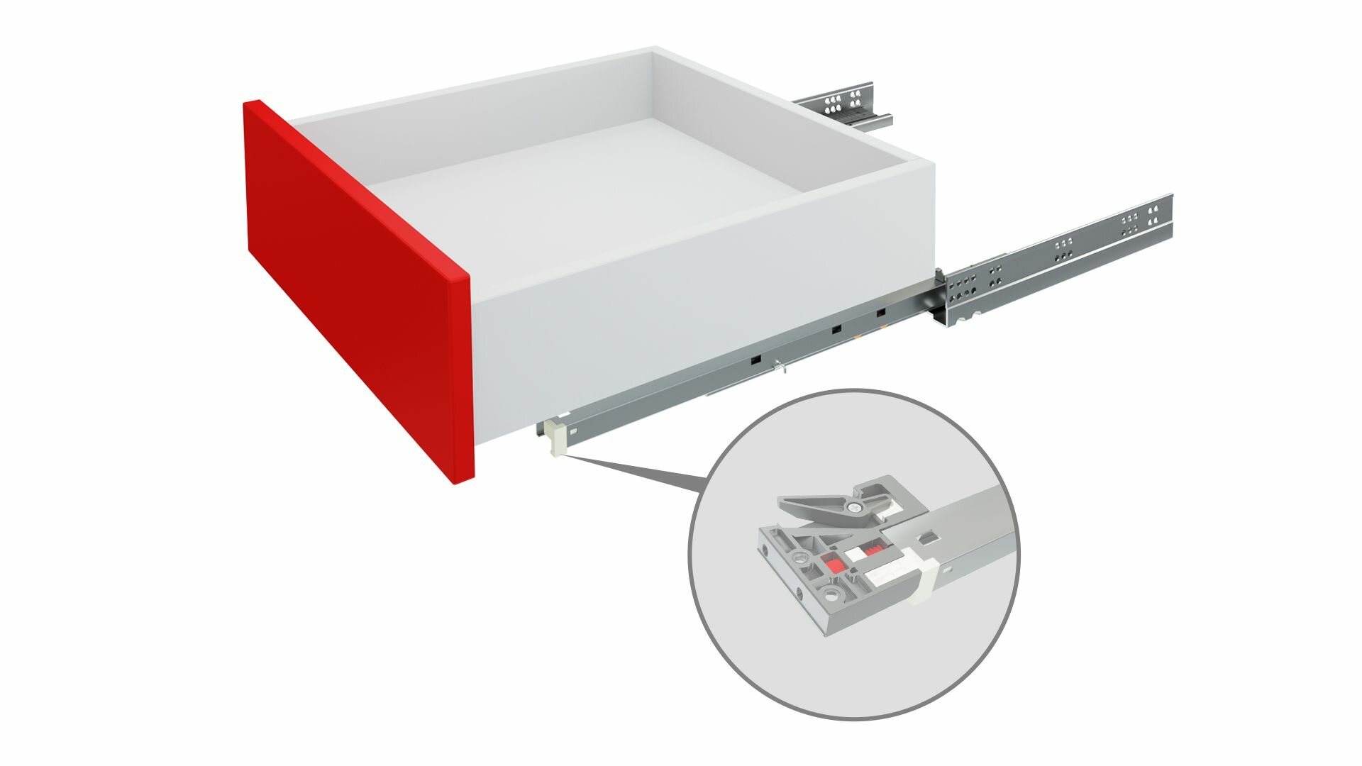 Направляющие скрытого монтажа В-Slide DB8885Zn/300, цинк