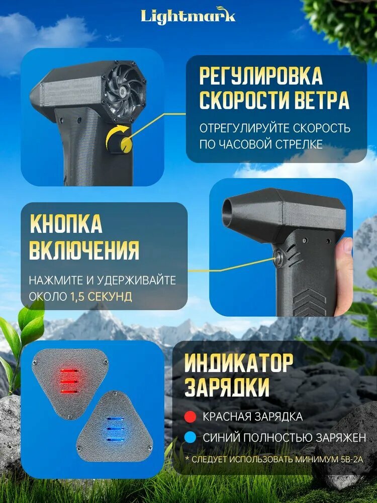 Lightmark Воздуходувка,380Вт — фото 1