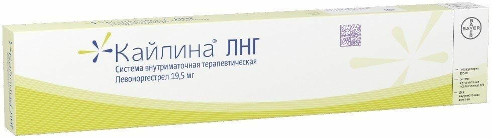 Кайлина ЛНГ, внутриматочная терапевтическая система 19.5 мг, 1 шт.
