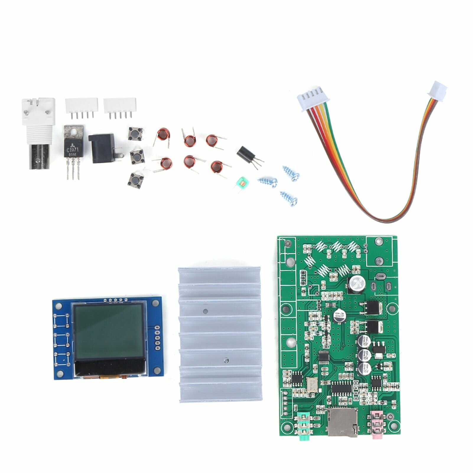 7W Стерео PLL FM Трансмиттер с LCD 76M 108MHz, Непрерывная регулировка мощности