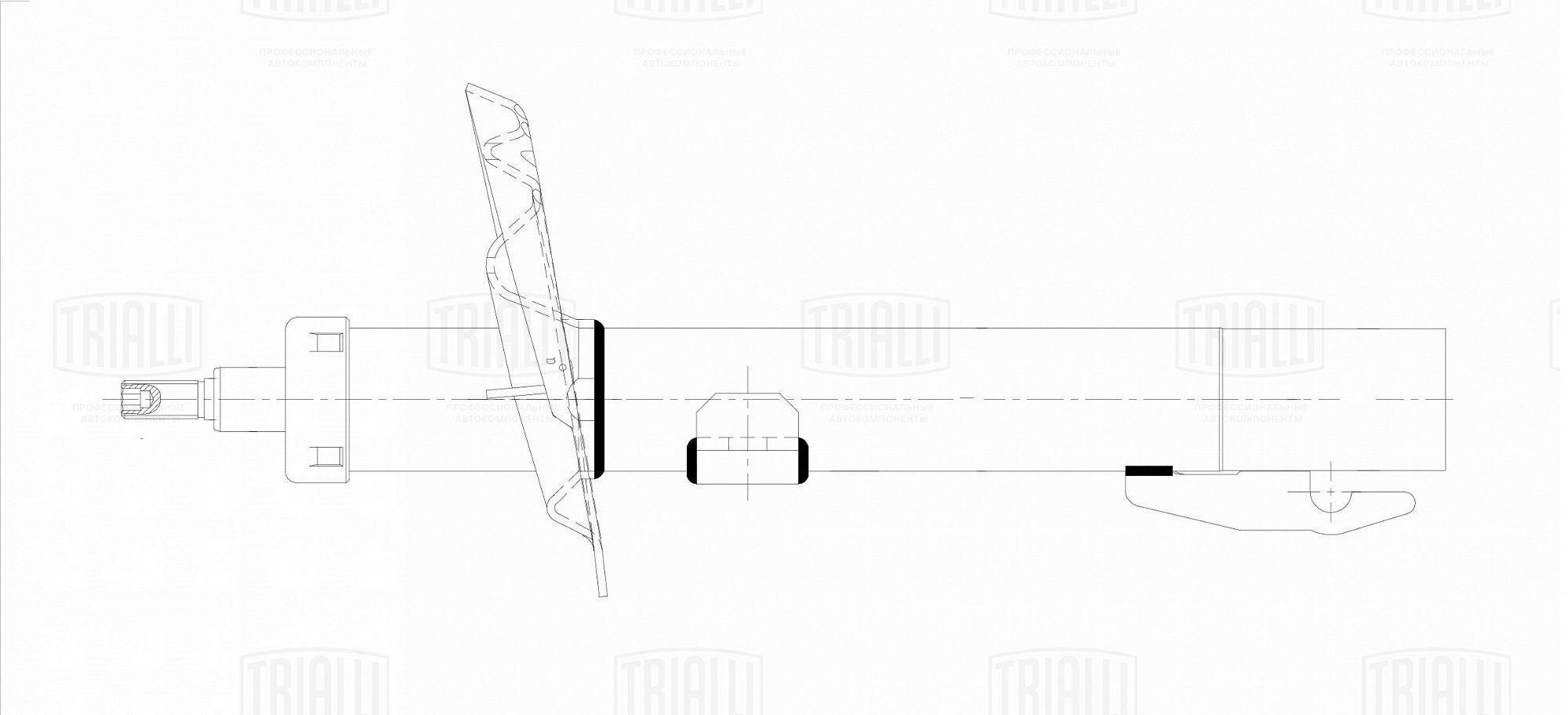 Trialli амортизатор (стойка) для автомобилей пер. лев./прав. ag09055