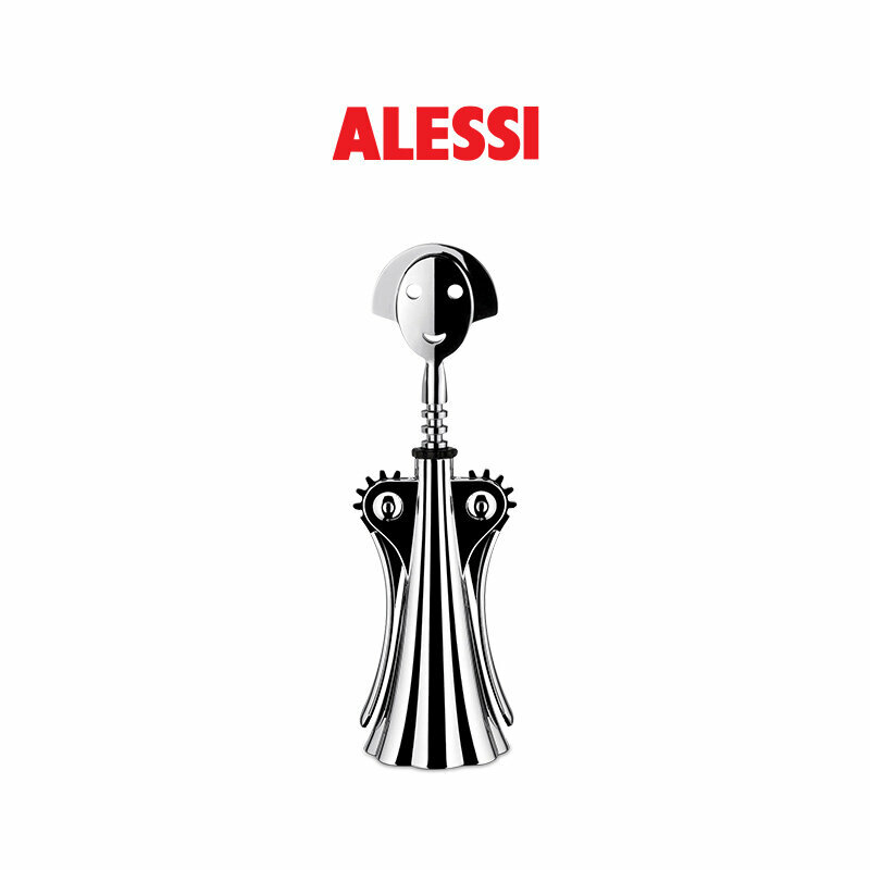 Штопор для вина Alessi "Anna G." AM01 Z, хромированный цвет, цинковый сплав