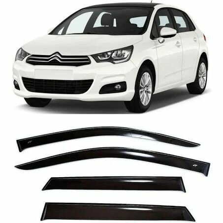 Дефлекторы боковых окон CITROEN C4 Ситроен 5дв. хэтчбек (2010-2016)