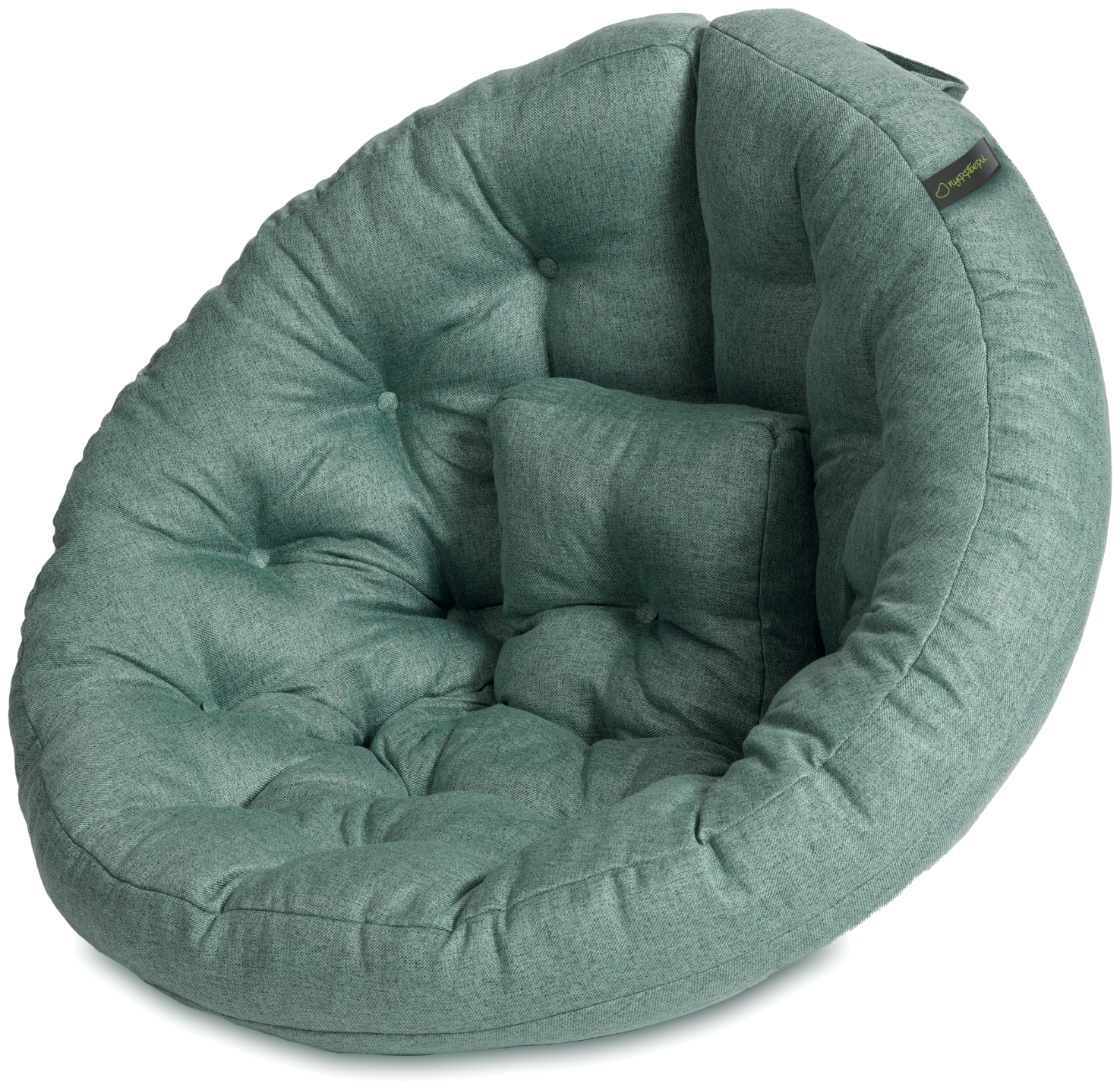 Кресло-матрас Пуффбери «Оустер» (Футон), размер большой, Жаккард Мятный