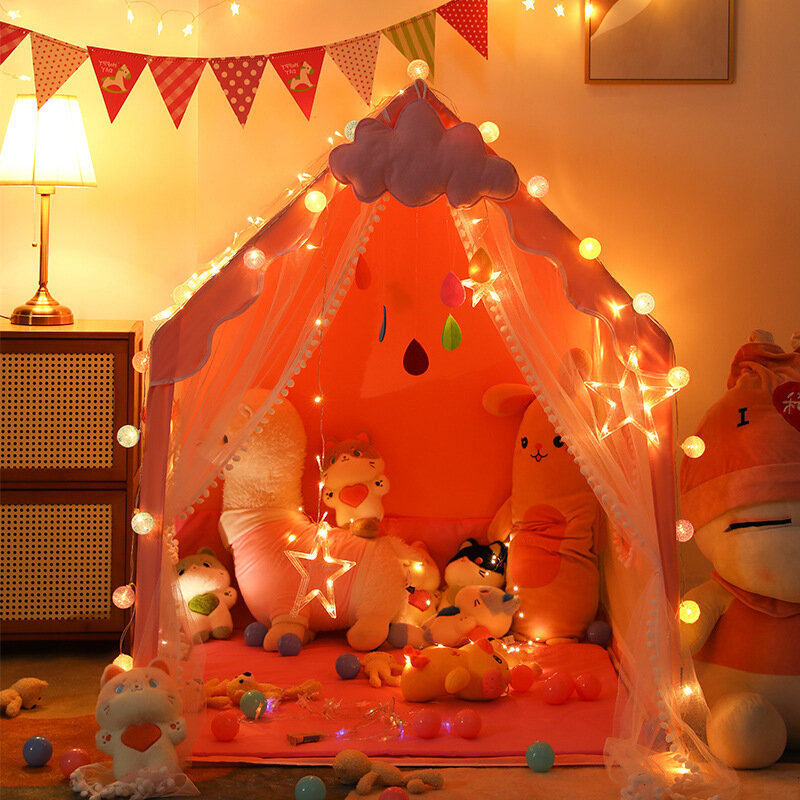 Игровой домик Nopino, полиэфирная ткань, для детей 4-6 лет, розовый