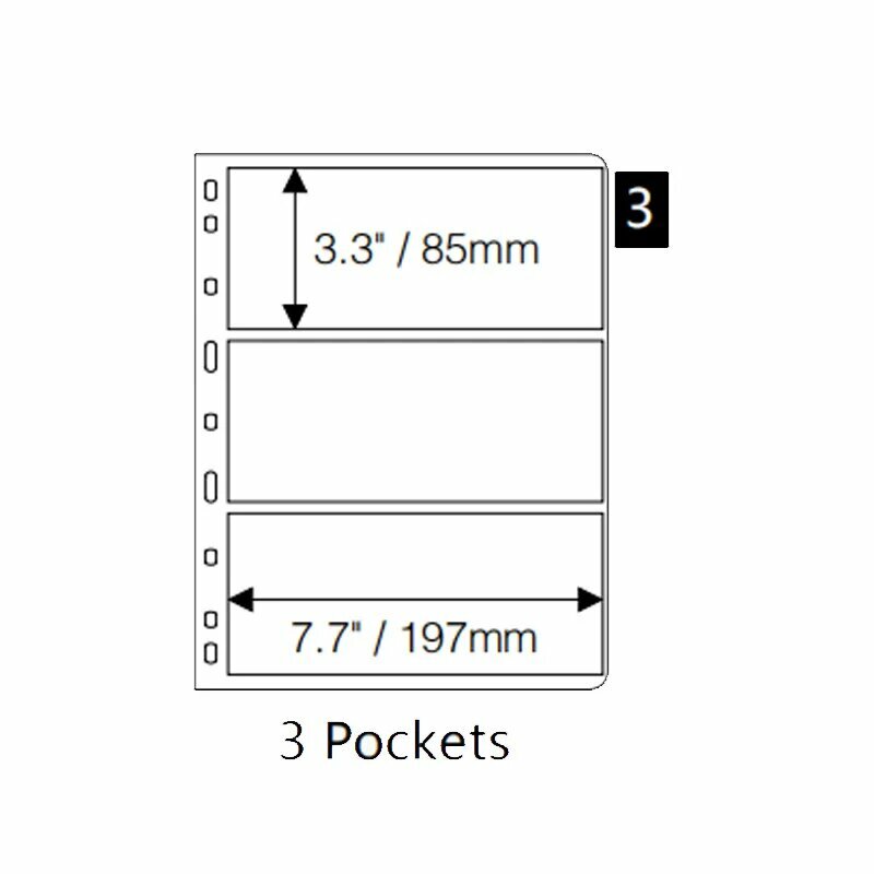 MINGT универсальный коллекционный буклет с 9 отверстиями 10 pcs