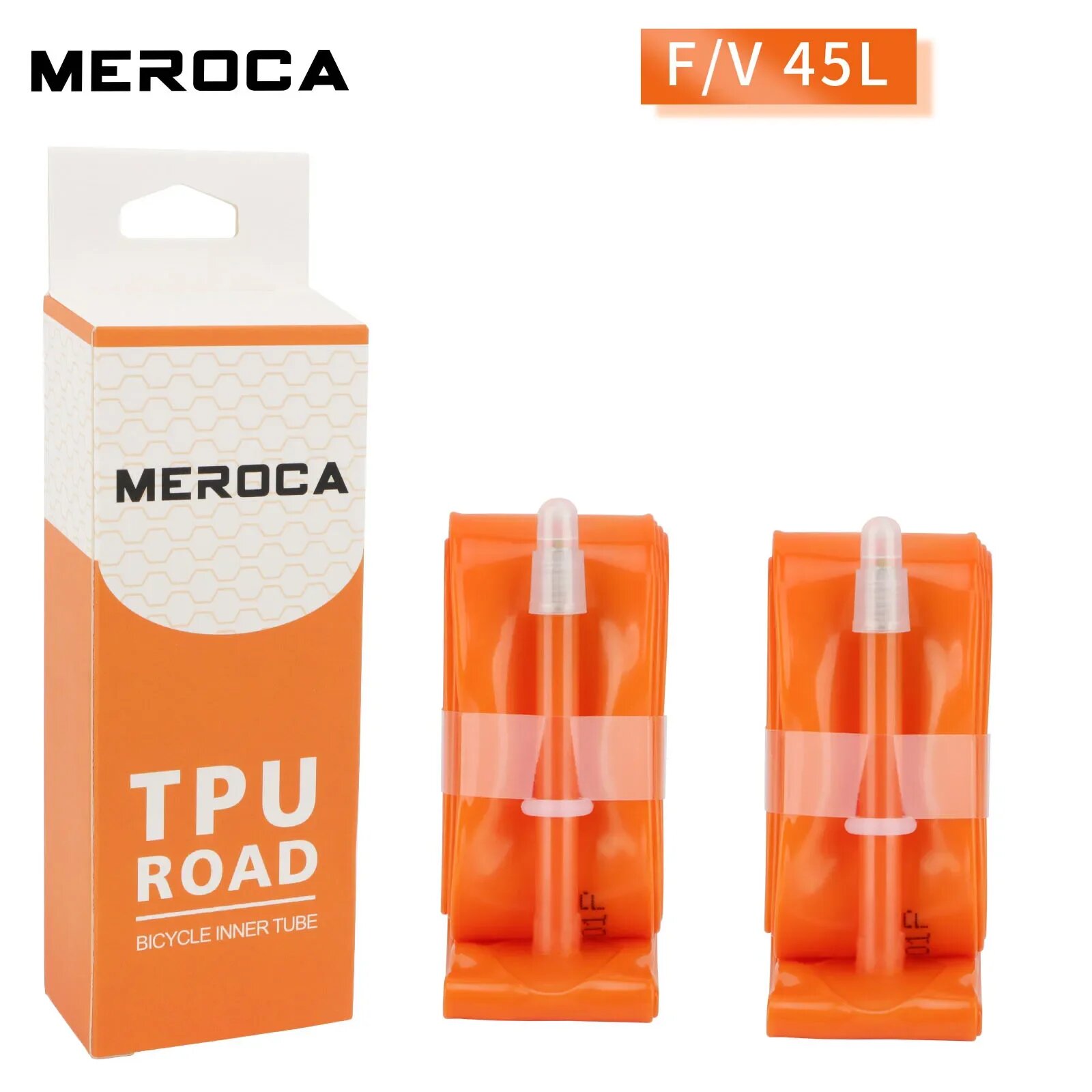 Внутренние камеры MEROCA для велосипеда, оранжевые 45L X2