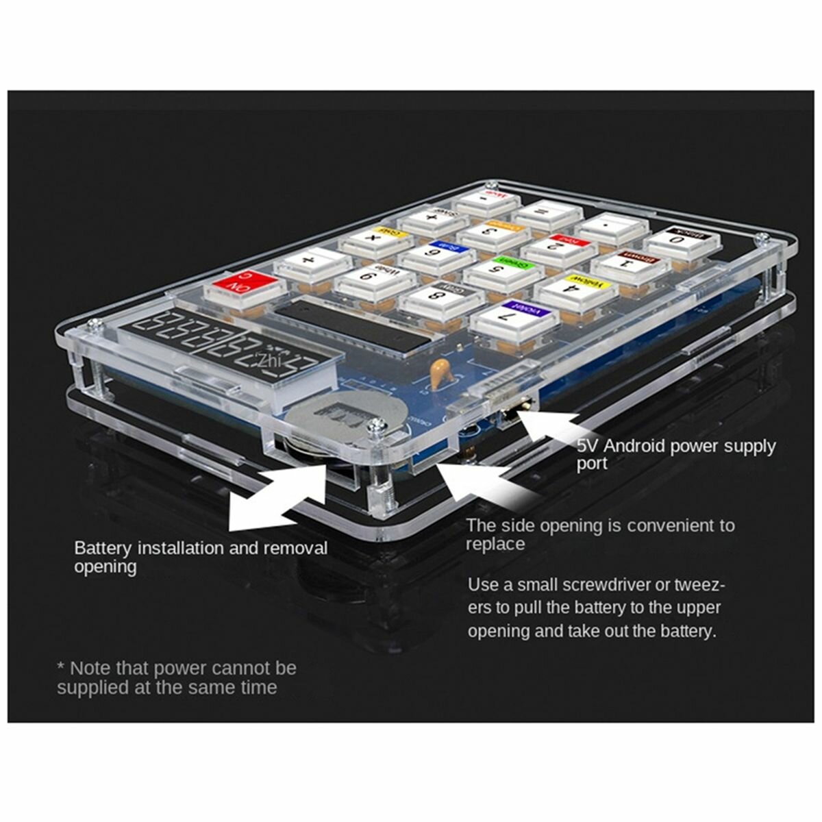 Калькулятор DIY Kit 51 Микроконтроллер Самодельный цифровой ламповый калькулятор Печатная плата Электронный комплект для обучения сварке
