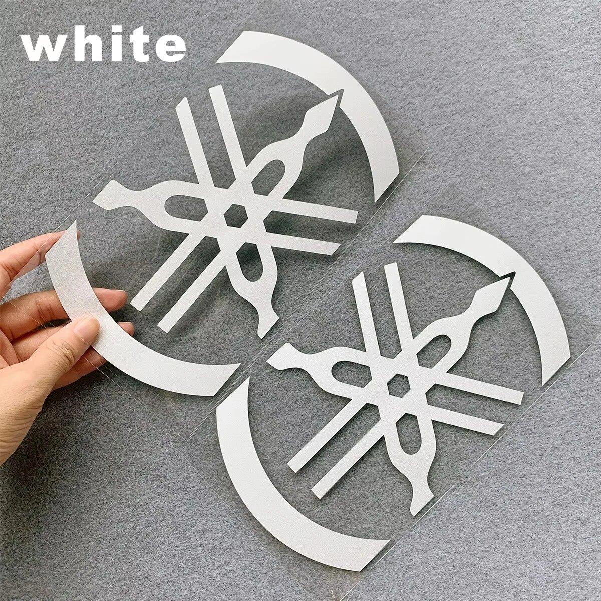 Виниловые наклейки Yamaha с логотипом наклейки на бак мотоцикла Белый, White