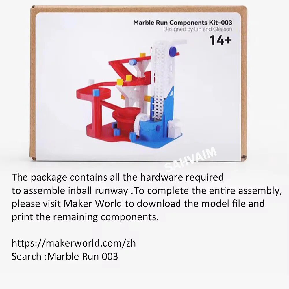 Marble Run Components Kit-003, Цвет: inball runway, 14+