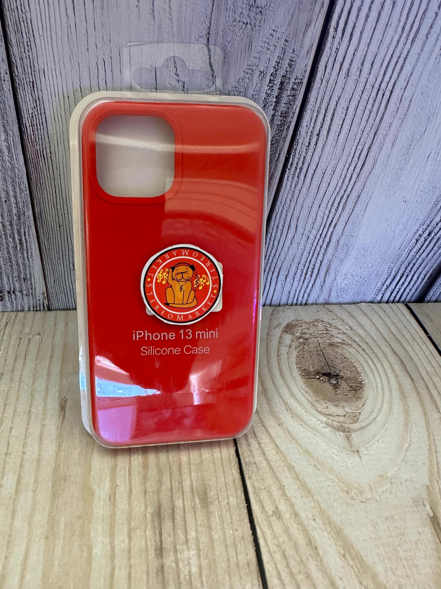 Чехол для Apple iPhone 13 Mini Silicone Case без лого (полная защита)красный