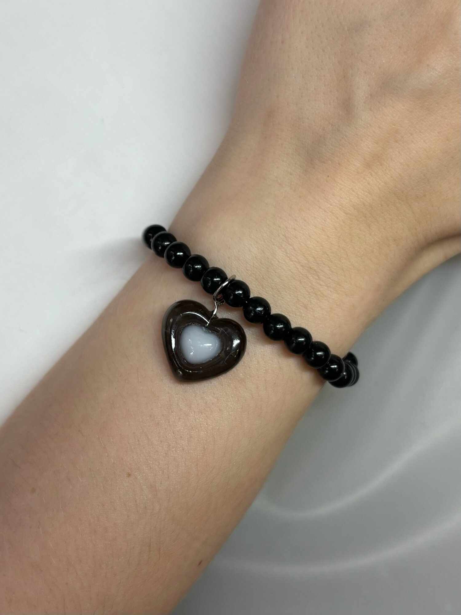 Браслет-цепочка, кристалл