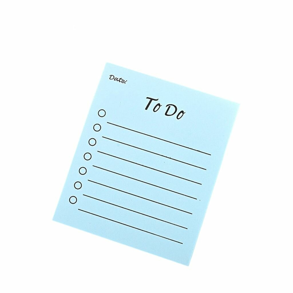 Бежевый блокнот для заметок-синий-7,5x9 см