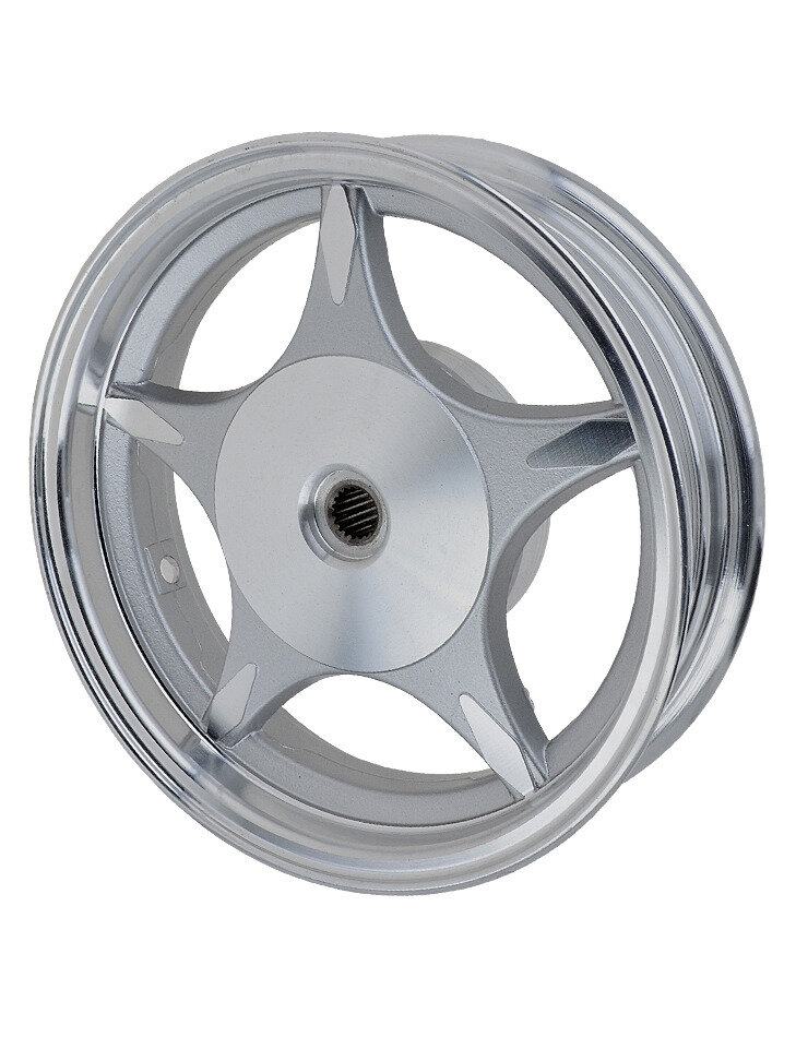 Диск колеса задний 10 x 2.50, барабанный тормоз (19 шлицов) для скутера Китаец с двигателем 139QMB 50-70 см3