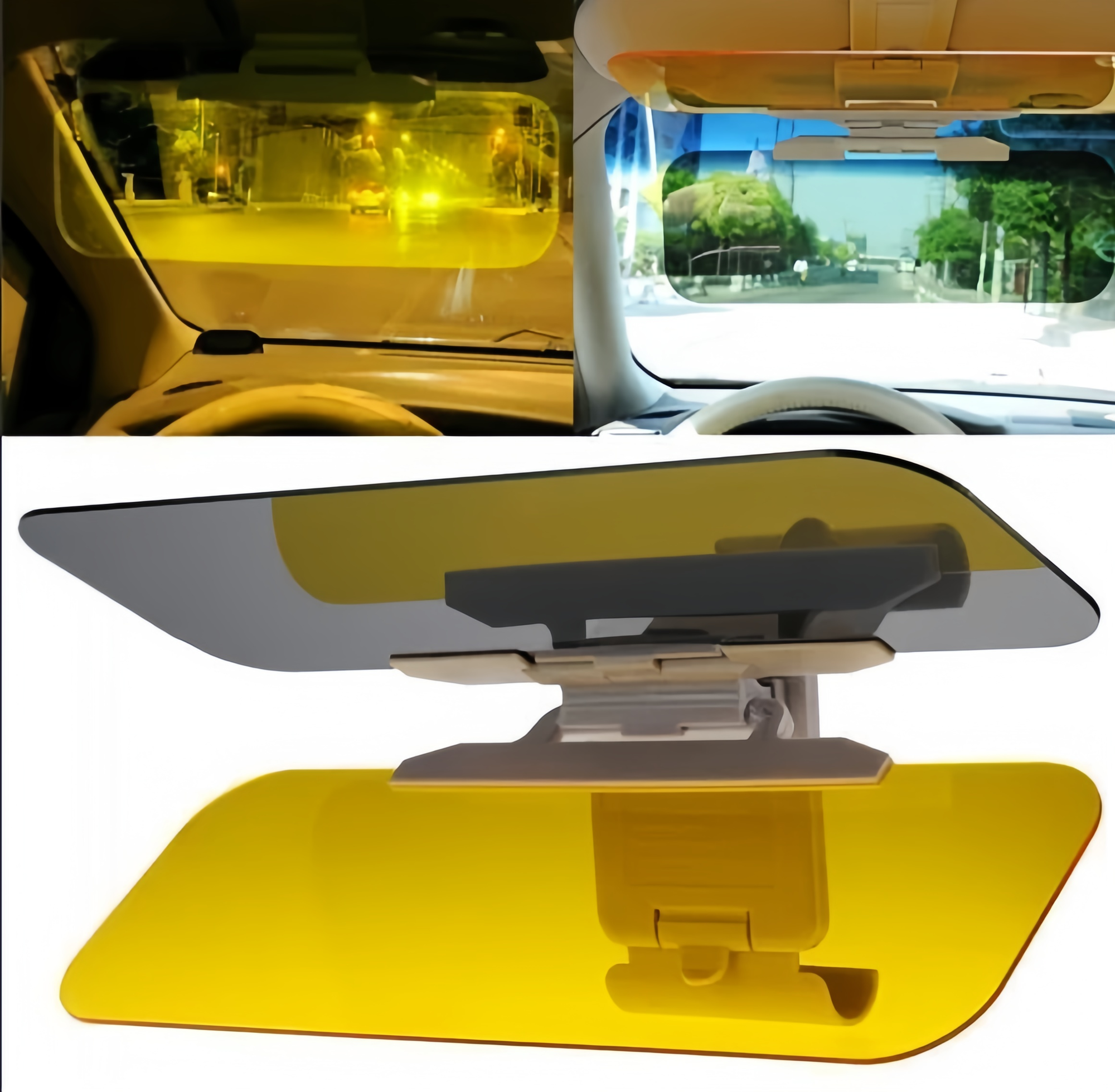 Козырек солнцезащитный "Антибликовый", раздвижной, универсальный, ширина 135 мм