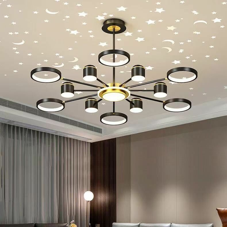 Люстра потолочная светодиодная Звездное небо