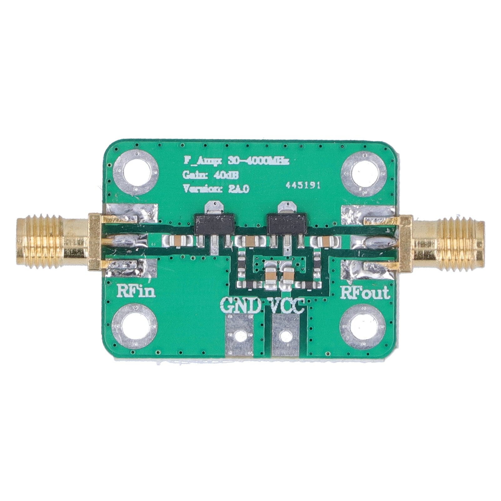 Модуль усилителя мощности ВЧ, коэффициент усиления 40 дБ, 30 4000 МГц, высокочастотная печатная плата, электронные компоненты для усиления и передачи сигнала