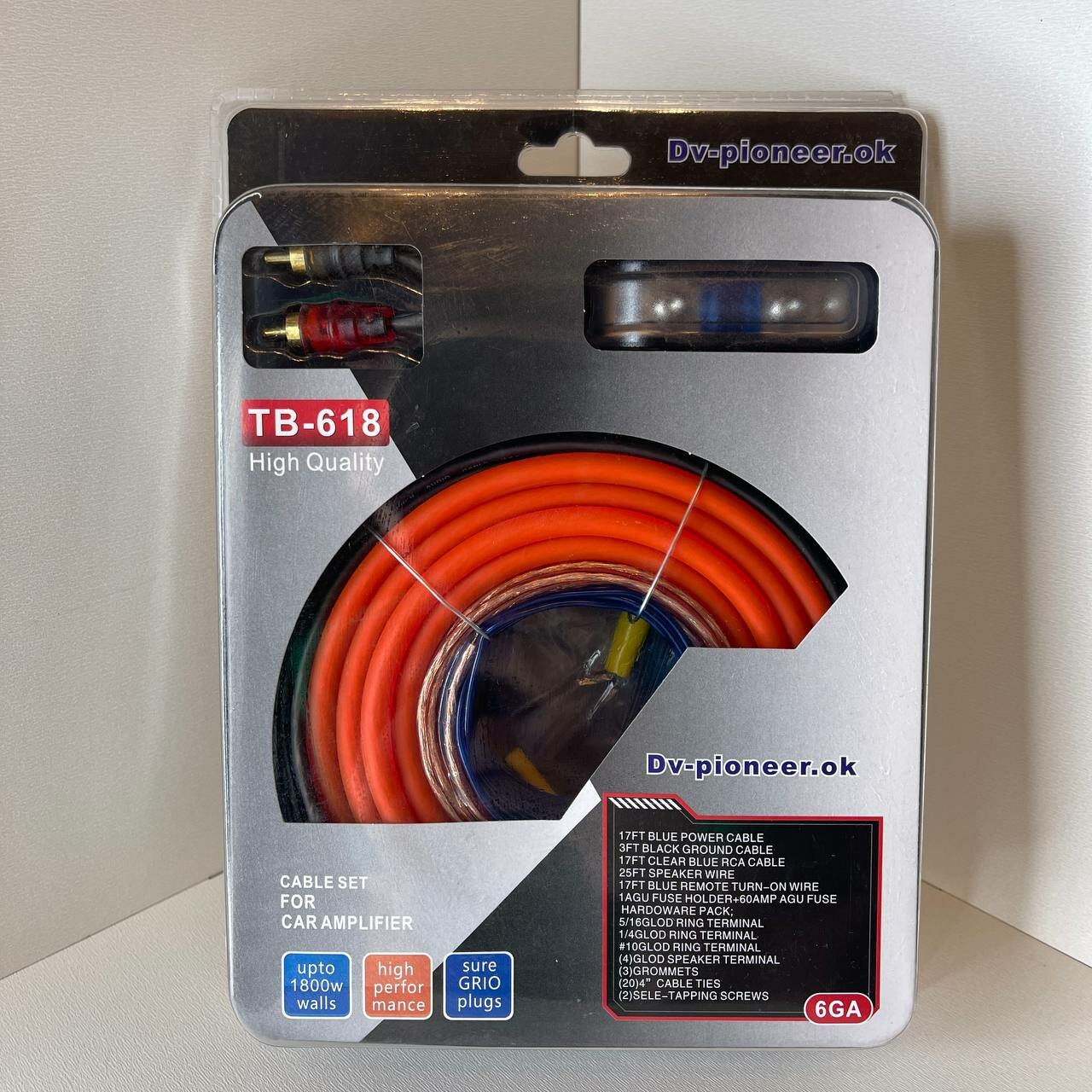 Провода для подключения моноблока двух канального усилителя MDK TB-618