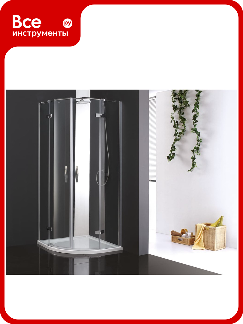 Душевой уголок Cezares BERGAMO-W-R-2-90-ARCO-C-Cr-IV, Душевой уголок серии bergamo изготовлен по стандарту en12150-1