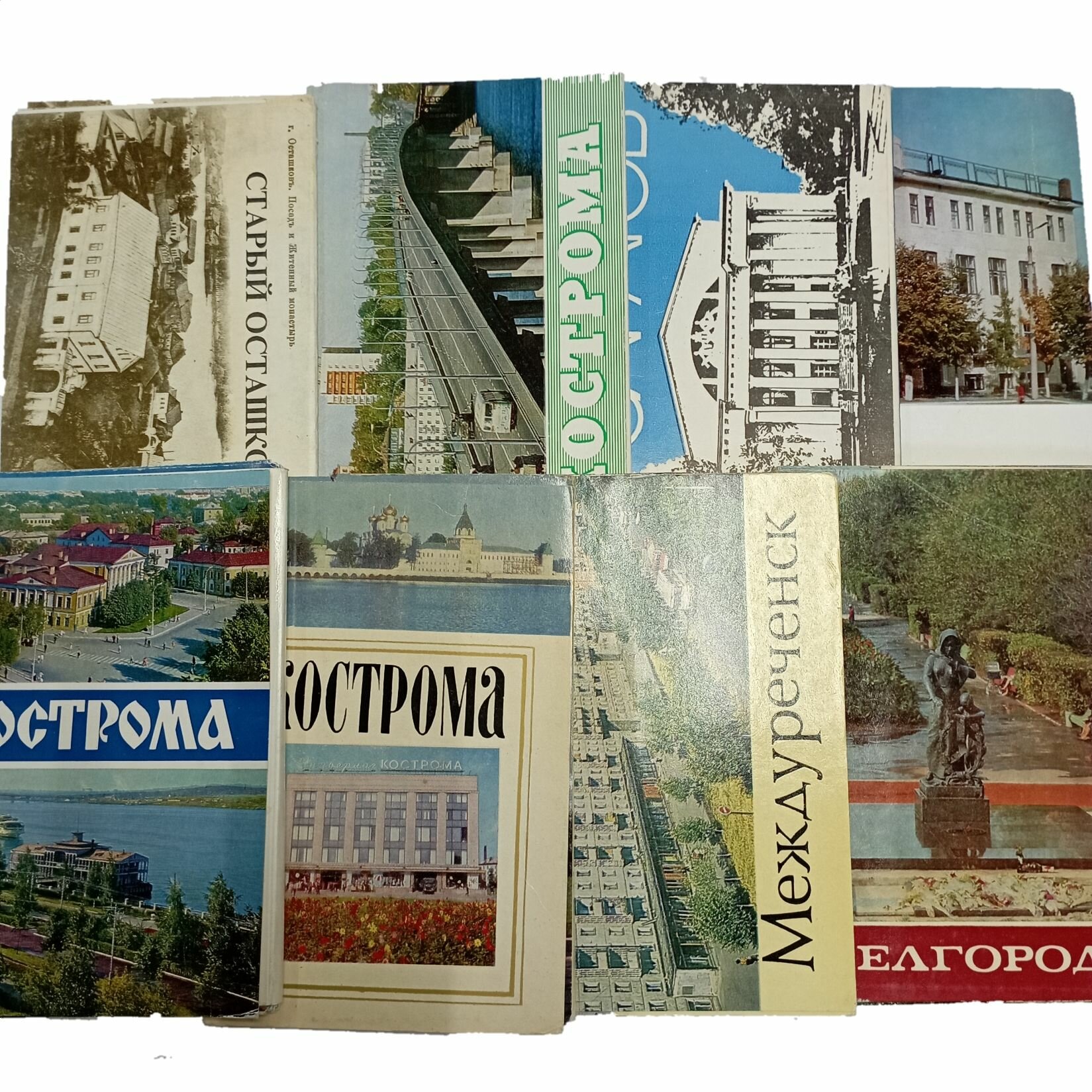 Комплект из 8-и карточек городов России